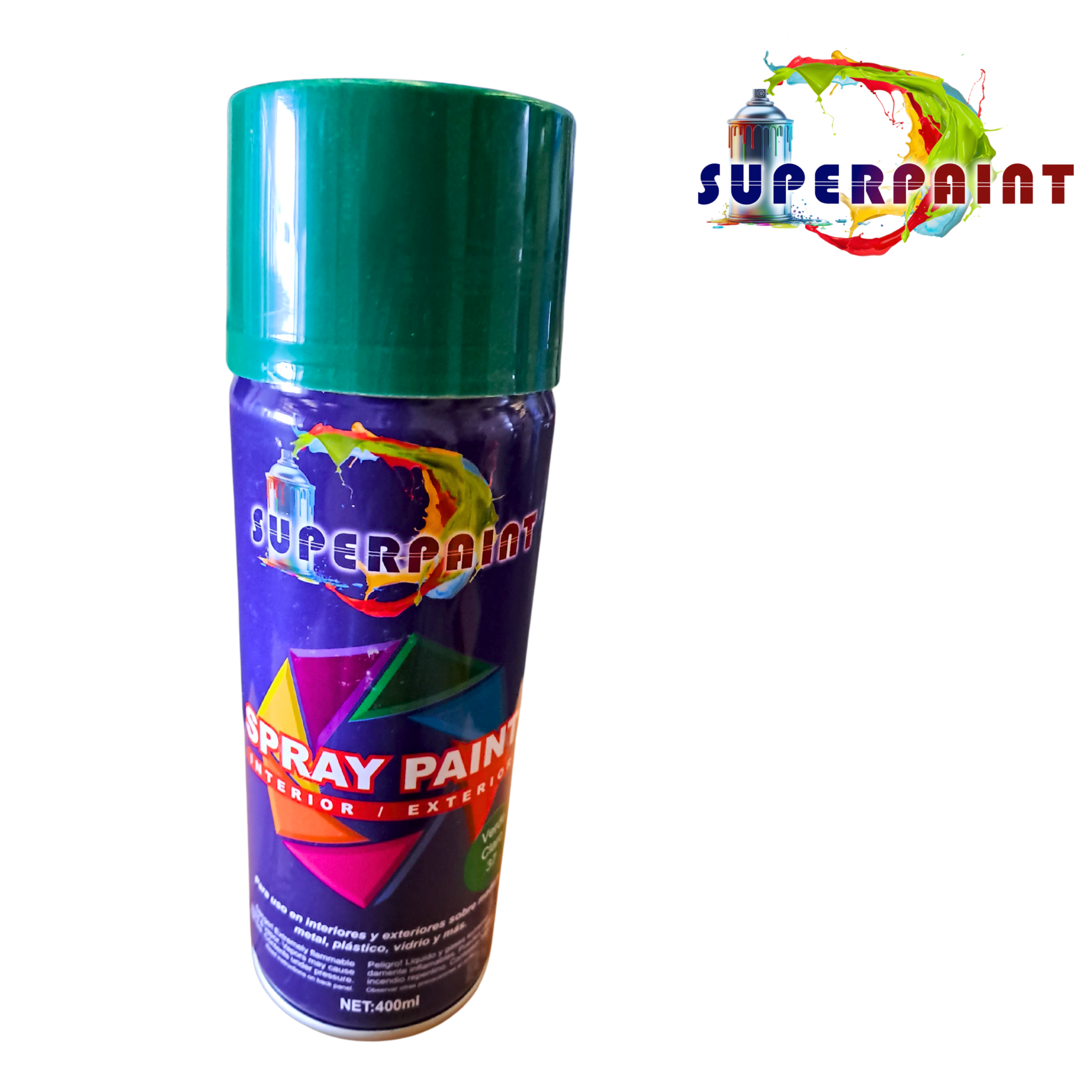 PINTURA SPRAY VERDE CLARO 37 400ML SUPERPAINT - La Casa del Soldador